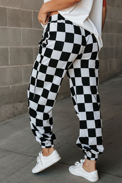 Checkered Joggers! (Black/White) – Stormy Brooke Designs